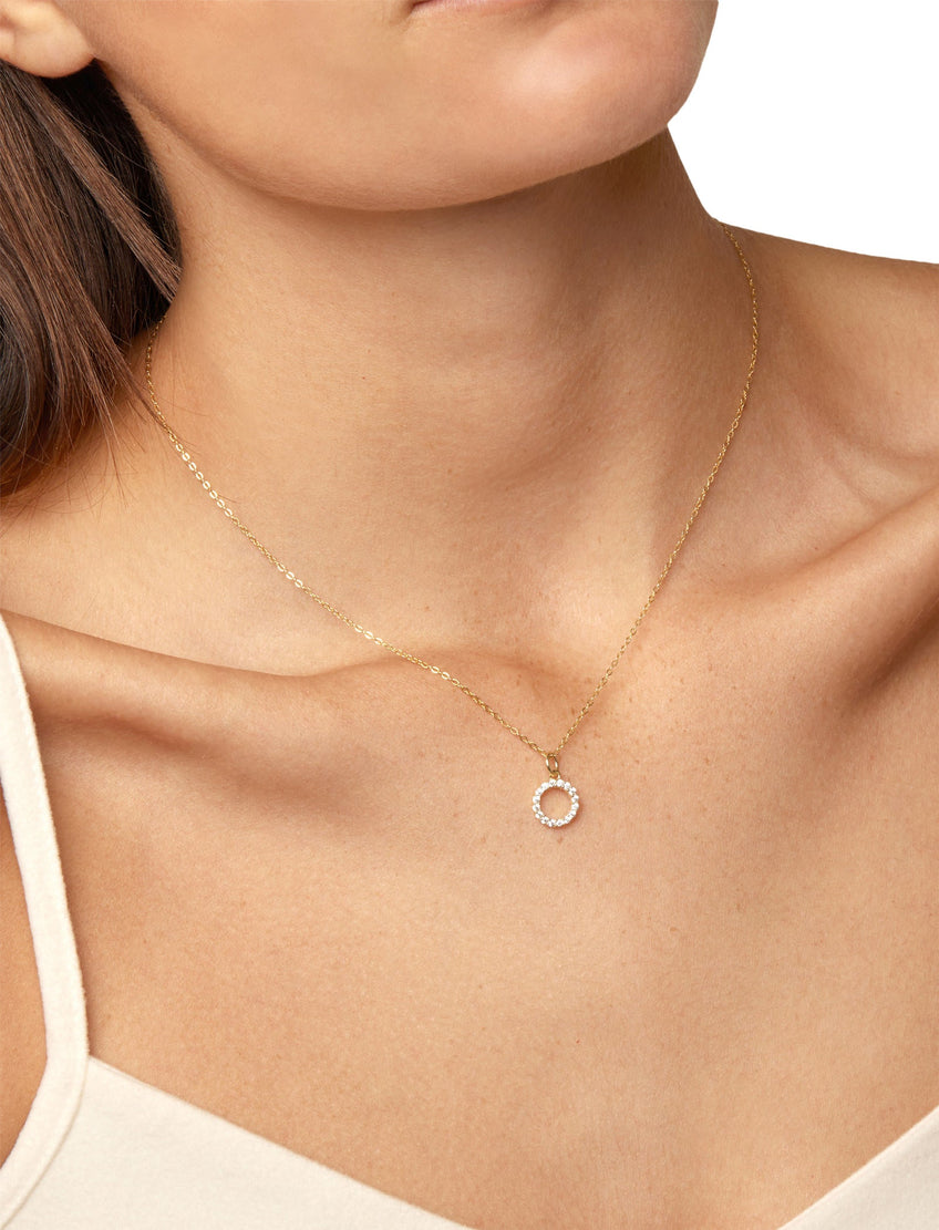 Maliyah Necklace - Elegant Sterling Silver & Yellow Gold Plated ...